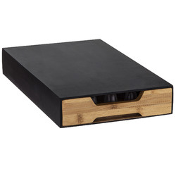 Davis & Waddell Bamboo Coffee Machine Board with Capsule Drawer ...