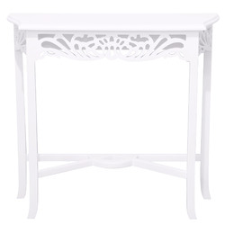 LaVerde White Wooden Console Table | Temple & Webster