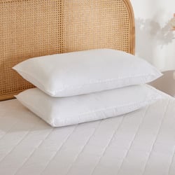 Aldrin Home Kaia Cotton Medium Profile Standard Pillows | Temple & Webster
