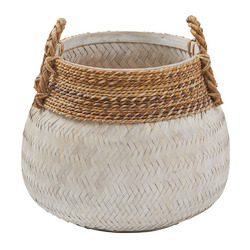 The Home Collective Rattan Basket Planter | Temple & Webster