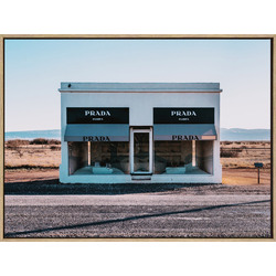 Arthouse Collective Prada Marfa Drop Shadow Framed Canvas Wall Art ...