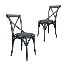 Hamilton Furniture Black Kasan Wooden Dining Chairs | Temple & Webster