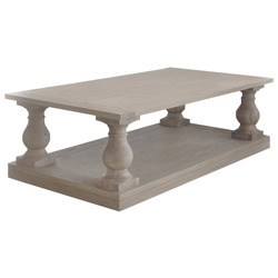 Weathered Oak Balustrade Coffee Table | Temple & Webster