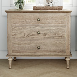 Hamilton Furniture Harland Oak Wood Bedside Table | Temple & Webster