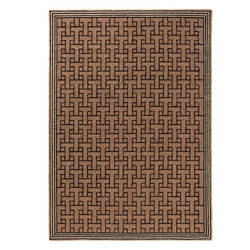 Brown T Monogram Outdoor Rug | Temple & Webster