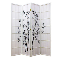 Storage Co Zen Garden 4 Panel Rice Paper Room Divider | Temple & Webster