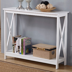 West Valley Interiors White Long Island Console Table | Temple & Webster