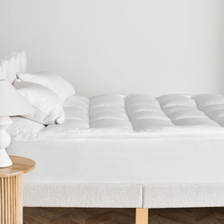 Temple & Webster 1000GSM High Loft Cotton Mattress Topper
