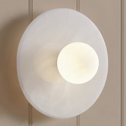 Temple & Webster Chloe Alabaster Wall Sconce