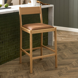 Temple & Webster 67.5cm Sandra Solid Beech Wood Bar Stool