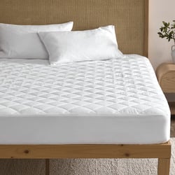 Temple & Webster Deluxe Cotton-blend Quilted Waterproof Mattress Protector
