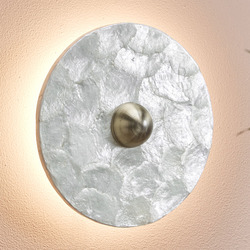 Temple & Webster Hector Capiz Shell LED Wall Sconce