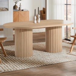 Temple & Webster 180cm Elodie Oval Dining Table