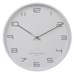 OneSixEightLondon White Pixie Silent Wall Clock | Temple & Webster