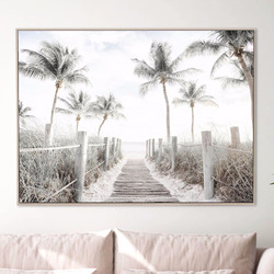 BelleAvenue Beach Lane Framed Canvas Wall Art | Temple & Webster