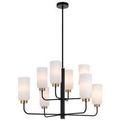 Bright Sea Lighting Jaramillo 8 Light Metal & Glass Pendant | Temple ...