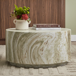 Mara Round Marble-Look Coffee Table | Temple & Webster
