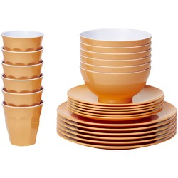 Meloware 48 Piece Classic Melamine Dinner Set | Temple & Webster
