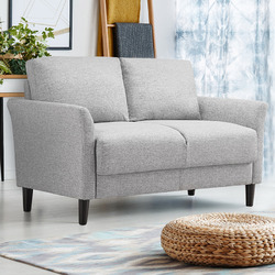 Studio Home Light Grey 2 Seater Classic Sofa | Temple & Webster