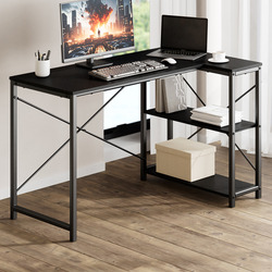 Studio Home Black Apollo Computer Desk | Temple & Webster