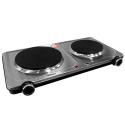 Stainless Steel Twin Hot Plates | Temple & Webster