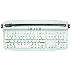 TimeTreasureHome Retro Bluetooth Wireless Keyboard with Tablet Holder ...