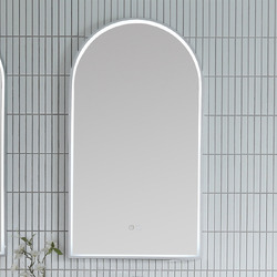 Luxe View Co Arch LED Mirror with Demister | Temple & Webster