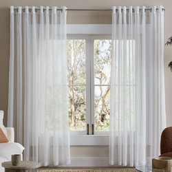 Tranquil Furnishings Esther Sheer Eyelet Single Panel Curtain | Temple ...