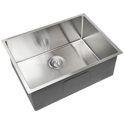 Aguzzo Elon 600mm Single Stainless Steel Kitchen Sink | Temple & Webster
