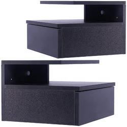 Oakleigh Home Poller Wall Mounted LED Bedside Tables | Temple & Webster