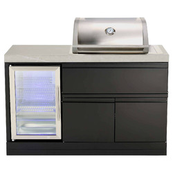 Crossray Gas BBQ Grill with Single Fridge | Temple & Webster