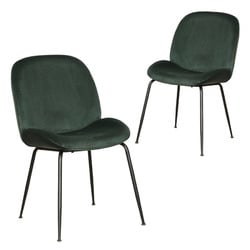 Keys Road Designs Kate Velvet Dining Chairs | Temple & Webster