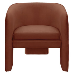 Ingram Velvet Occasional Chair | Temple & Webster