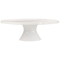Maxwell & Williams White Basics Diamonds 25cm Porcelain Footed Cake ...