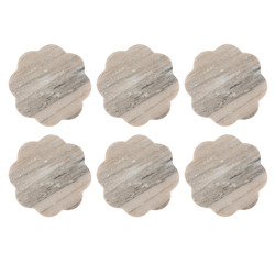 Coaster Collective Scallop Marble Coasters | Temple & Webster