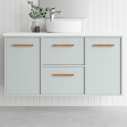 Spinifex 1200mm Natural Palm Wall Hung Single Vanity | Temple & Webster