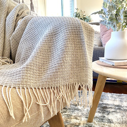 Paddington Fine Merino Wool-Blend Throw Rug | Temple & Webster