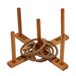 JenjoGames 40cm Wooden Outdoor Quoits Set | Temple & Webster