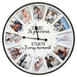 K'sHomewares&Decor 80cm Time Is Precious Wall Clock | Temple & Webster