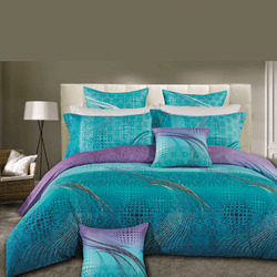 Palatial Designs Turquoise Aqua Luxton Quilt Cover Set | Temple & Webster