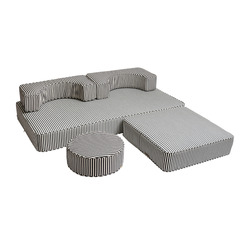 BusinessandPleasureCo 5 Piece Laurens Outdoor Modular Pillow Stack Set ...