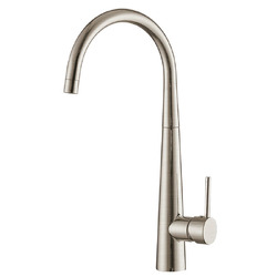 City Life Inox Round Boutique Kitchen Mixer | Temple & Webster