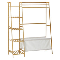 LivingFusion Devyn Bamboo Clothing Rack | Temple & Webster