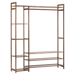LivingFusion 120cm Nour Bamboo Clothing Rack | Temple & Webster