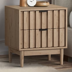 LivingFusion Adrian 2 Drawer Bedside Table | Temple & Webster