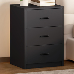 LivingFusion Arlo 3 Drawer Bedside Table | Temple & Webster