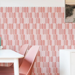 Pink Feather Stick on Tile (10 Pack) | Temple & Webster