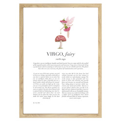 Pink Zodiac Virgo Child Printed Wall Art | Temple & Webster