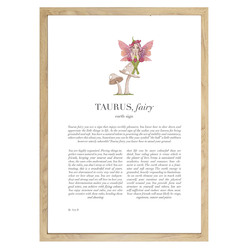 Pink Zodiac Taurus Child Printed Wall Art | Temple & Webster