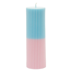 2 Tone Pillar Soy-Blend Candle | Temple & Webster